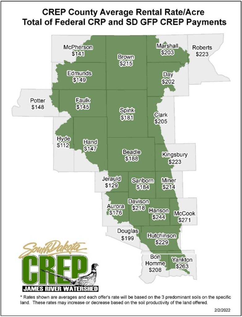 CRP Rental Rates Updated for 2022! - The Prairie Pothole Joint Venture